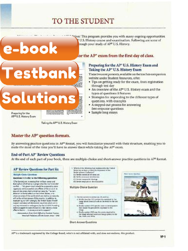 Ebook & Testbank The American Pageant AP 17th Edition David M Kennedy ...