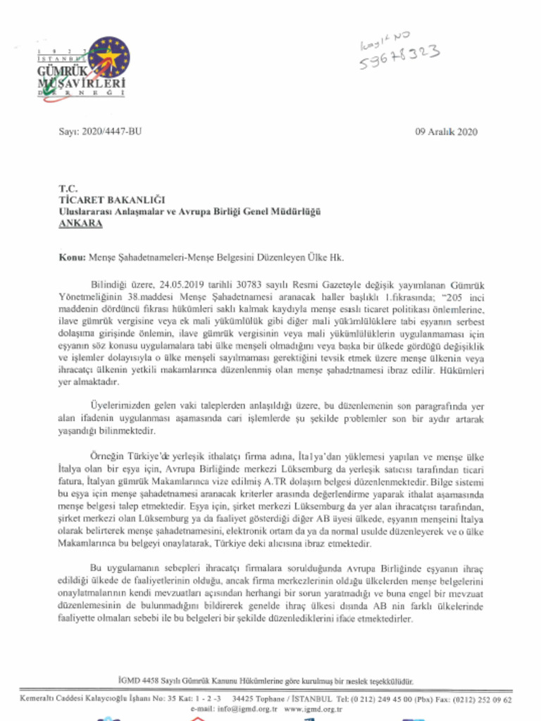 Mense Sahadetnameleri - Mense Belgesini Duzenleyen Ulkepdf | PDF
