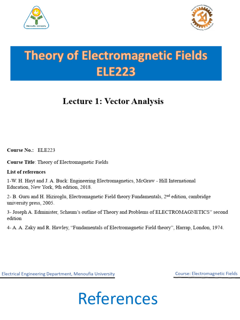 Lecture - 1 - Introduction-Vector Analysis 2026 Test | PDF | Coordinate ...