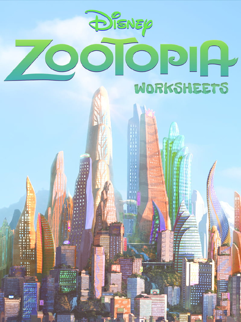 Zootopia City Life Worksheets | PDF | Bakery
