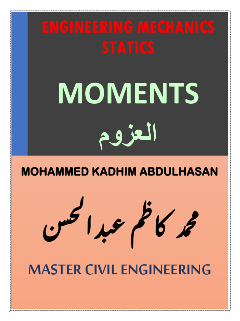 Mechanics Engineering Statics Moments 2d (2) | PDF | Force | Belt ...