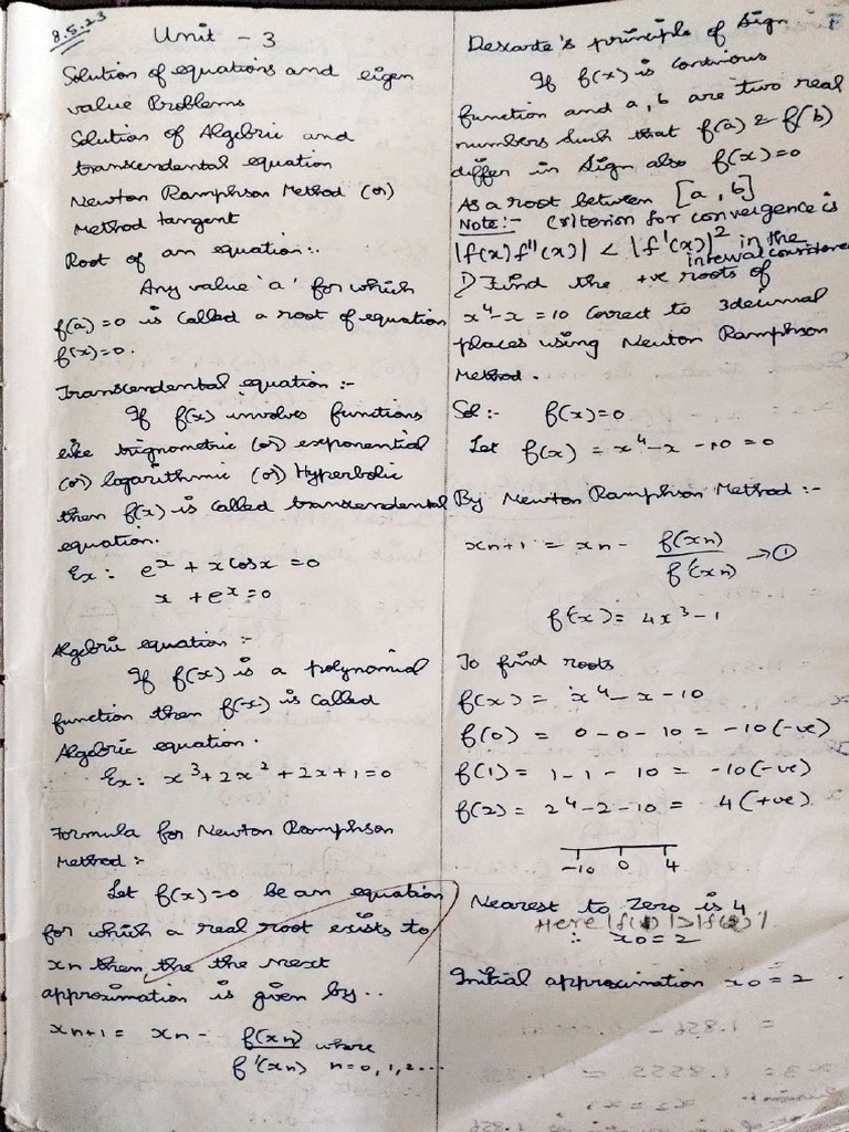 Maths Unit-3 Notes | PDF