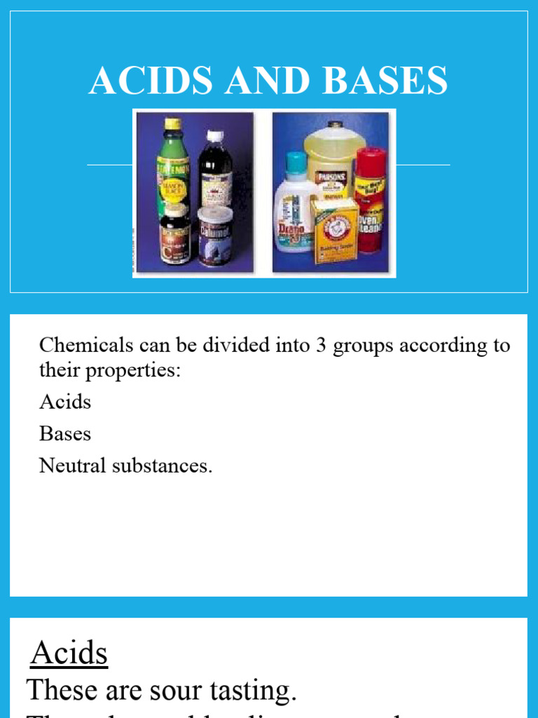 Acids and Bases | PDF