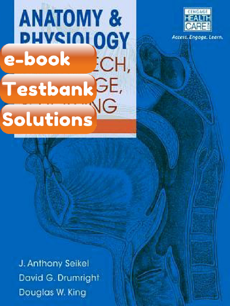 Anatomy Physiology for Speech Language and Hearing 5th by Seikel ...