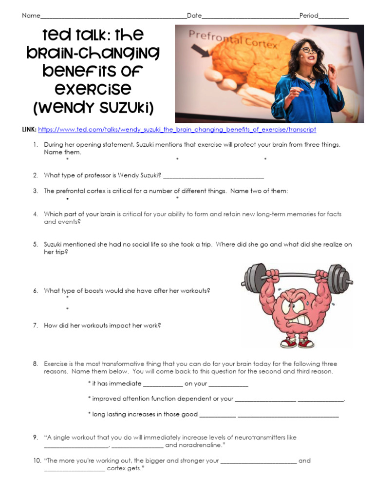 The Brain Challenging Benefits of Exercise - TED | PDF | Dementia ...