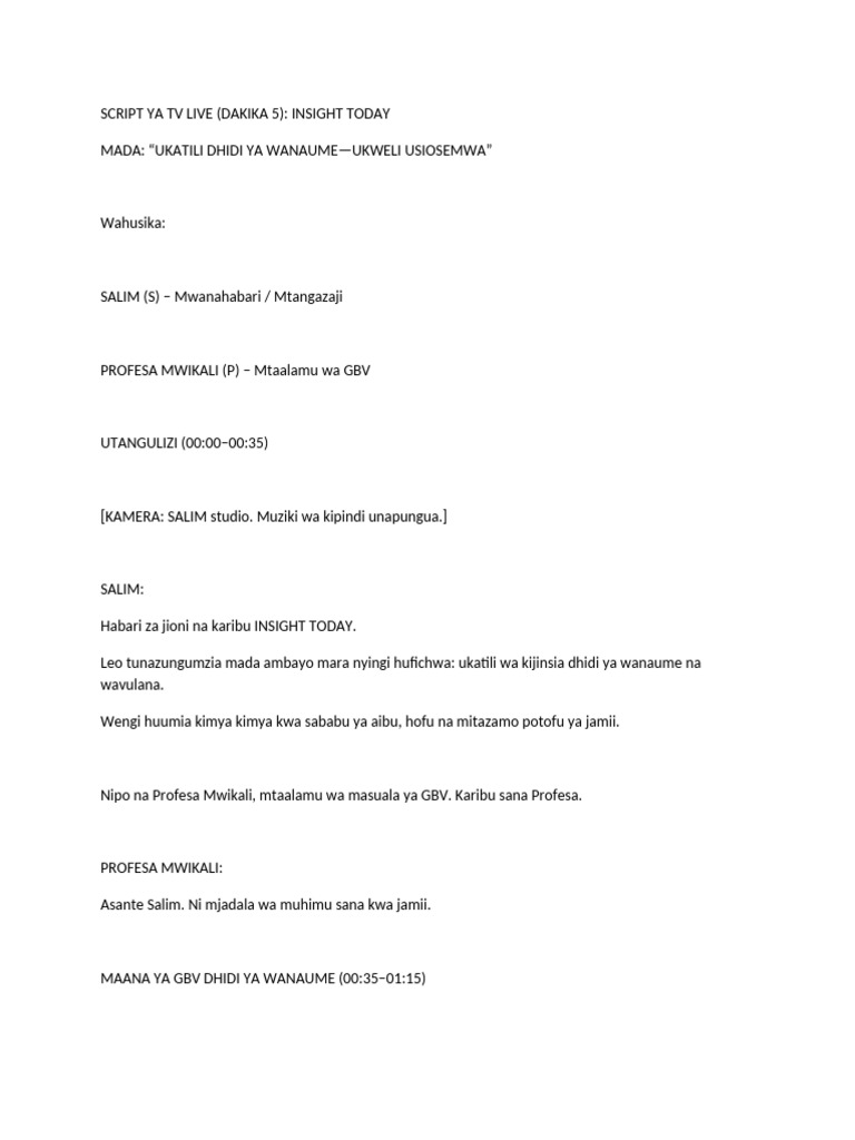 Script Ya Tv Li-wps Office | PDF