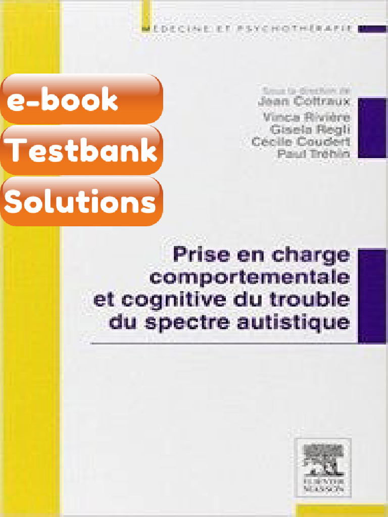 Testbank - Prise en Charge Comportementale Et Cognitive Du Trouble Du ...