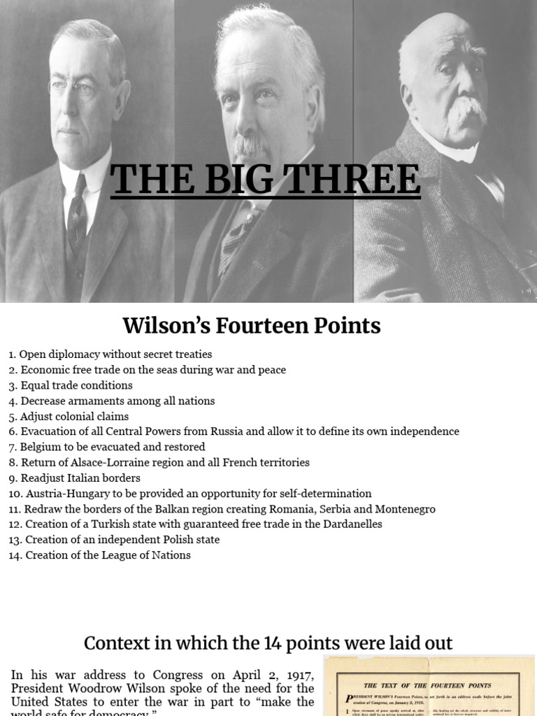 GR 9 History The Big Three | PDF | Global Politics | International ...