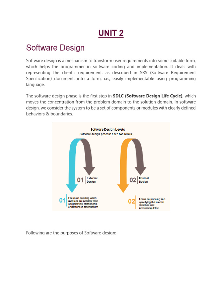 UNIT2 Software Design&Principles-1 | PDF | Software Testing | Graphical ...