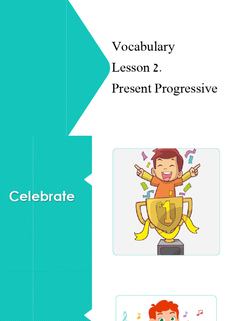 Diapositiva L.2 6th Grade Present Progressive | PDF