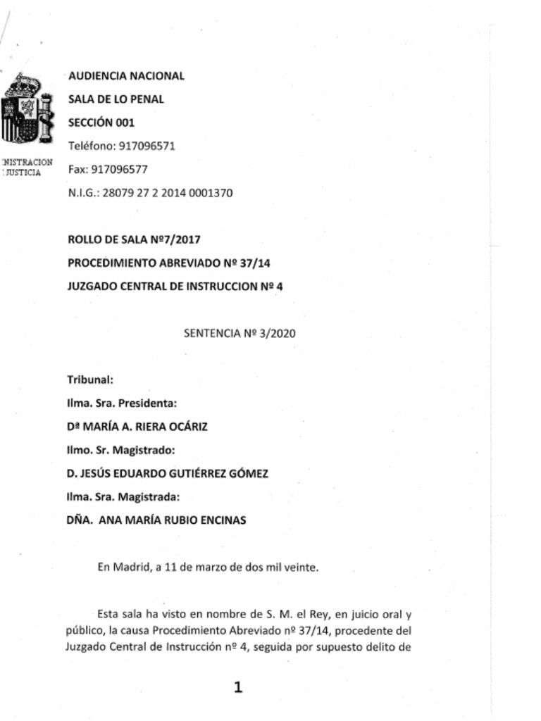 Oniani Sentence Recognized | PDF | Estatuto de limitaciones | Castigos