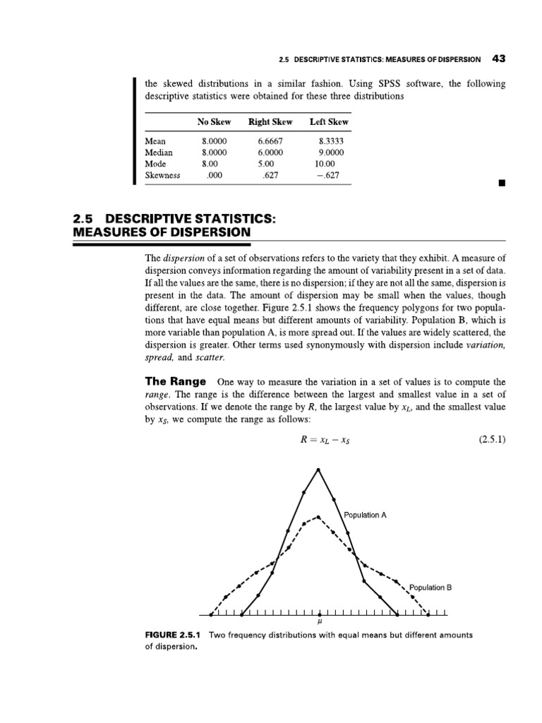 Measures of Dispersion | PDF