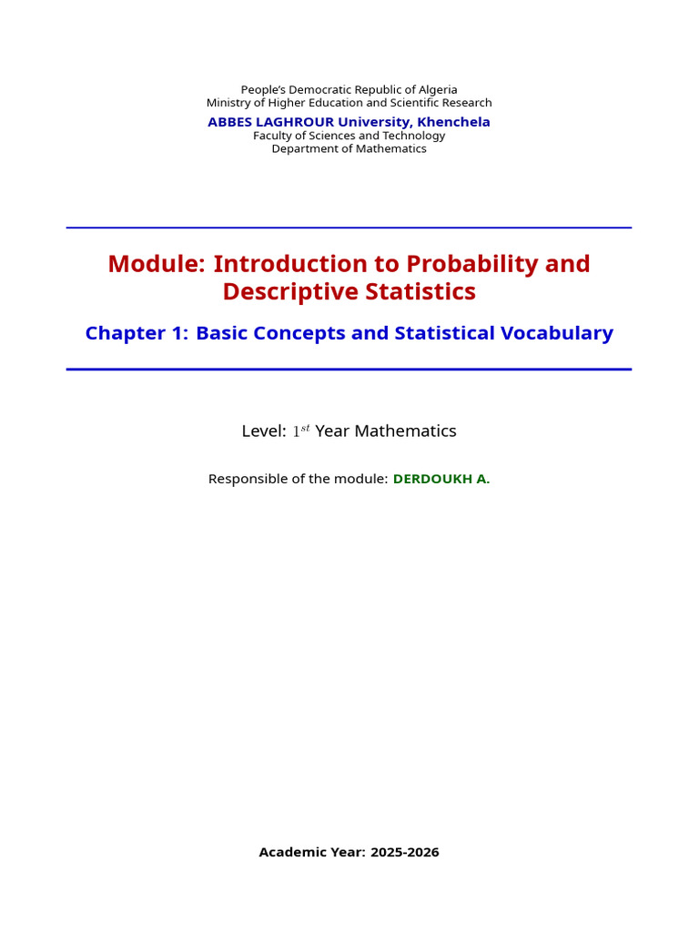 Chapter 1 - Introduction To Statistics | PDF | Statistics | Histogram