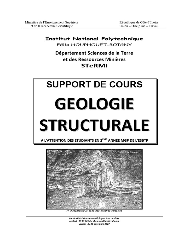 Cours - Geologie Structurale | PDF
