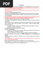 Exam Rules and Regulations for Students | PDF