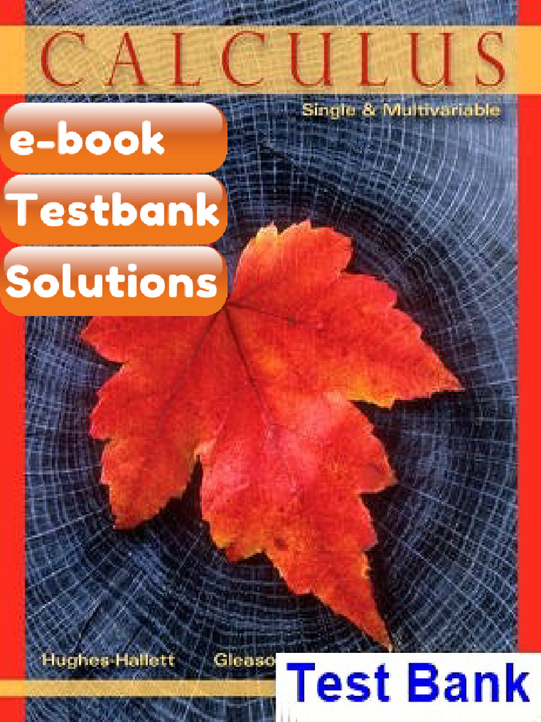 eBook & Testbank Calculus Single and Multivariable 6th Edition ...