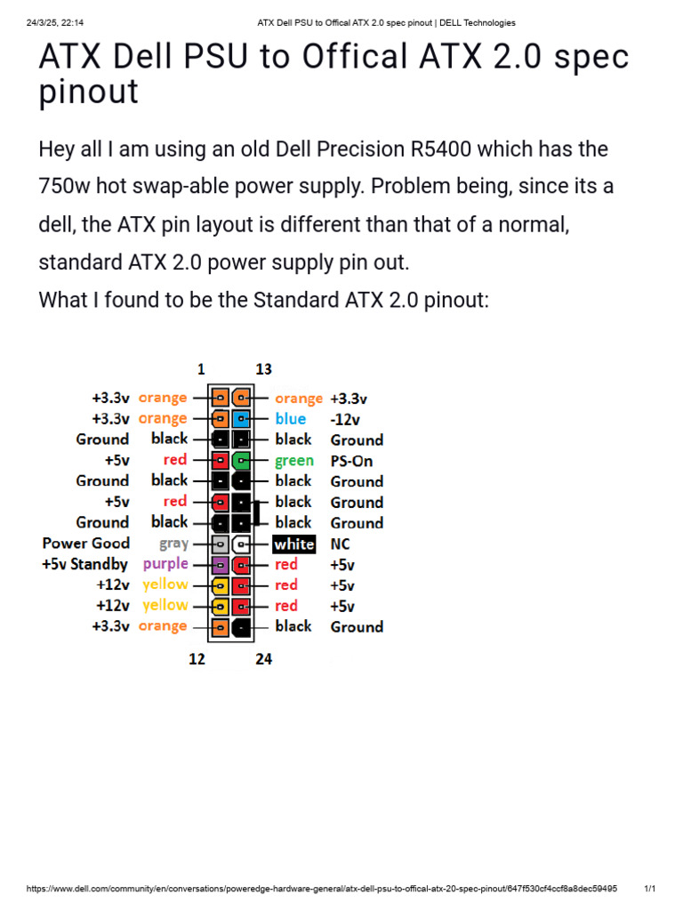 _ATX Dell PSU to Offical ATX | PDF
