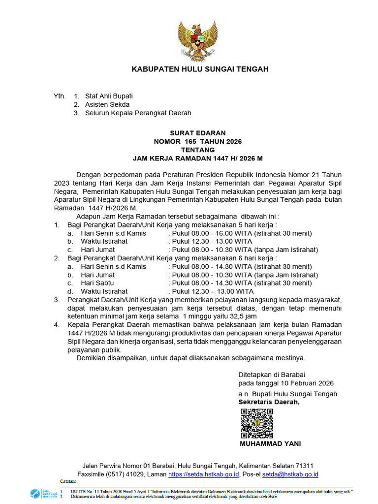20260213113241SE Jam Kerja Ramadan 1447 H - Sign | PDF