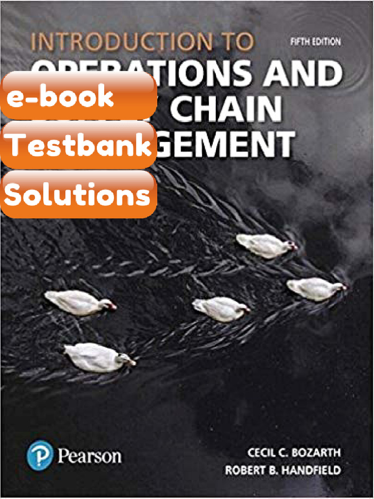 Ebook & Testbank Introduction To Operations and Supply Chain Management ...
