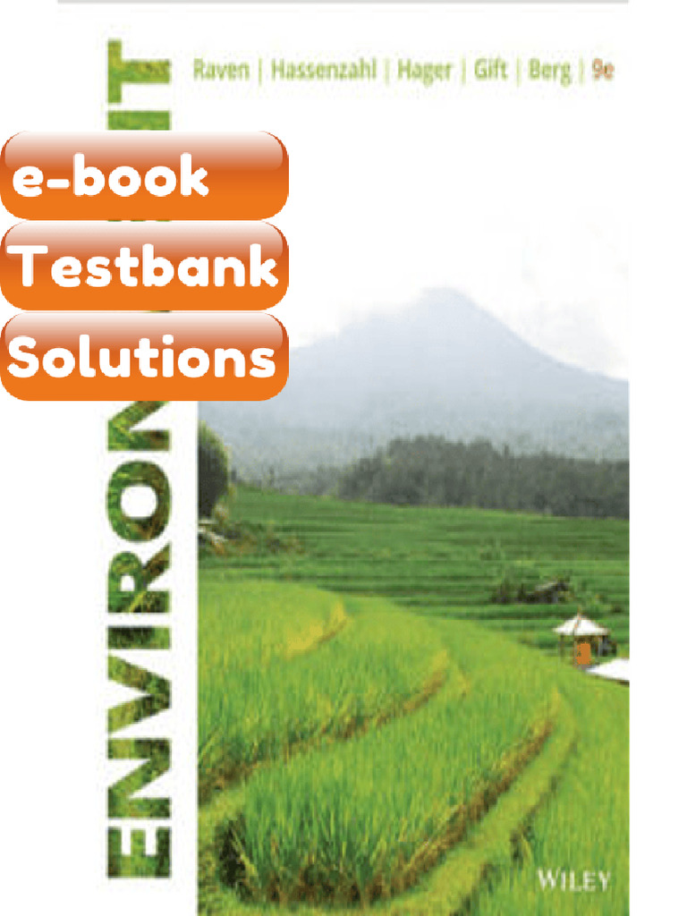 Testbank - Environment 9th Edition Peter H Raven David M Hassenzahl ...