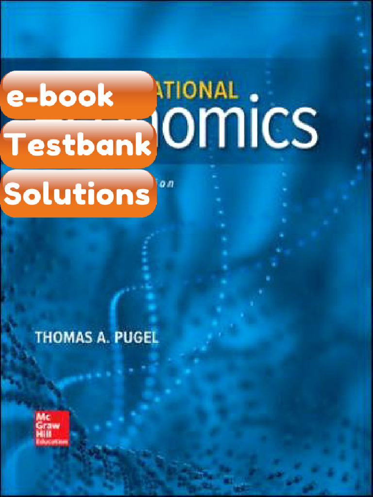 eBook & Testbank International Economics 17th Edition Thomas Pugel ...