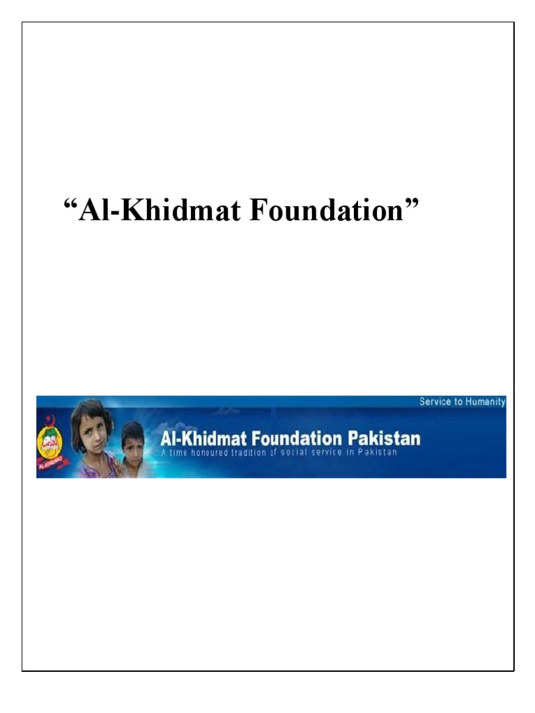 Al Khidmat Foundation Pdf Wellness Medical
