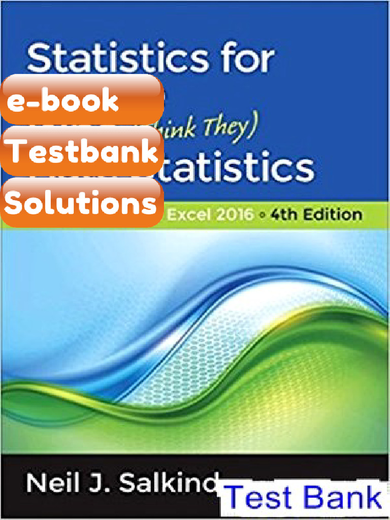 Ebook & Testbank Statistics For People Who Think They Hate Statistics ...