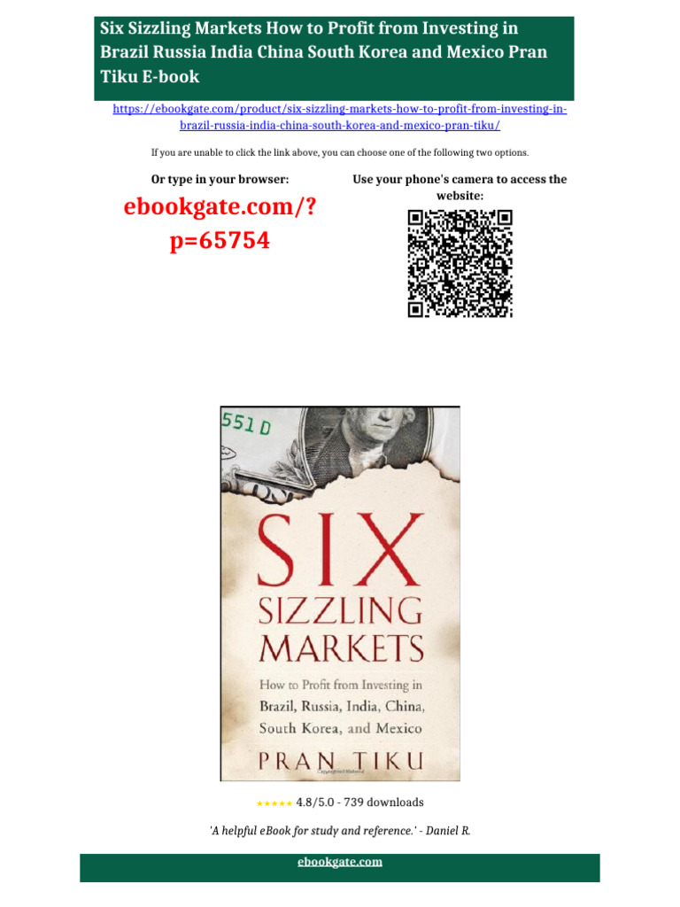 Six Sizzling Markets How to Profit from Investing in Brazil Russia ...