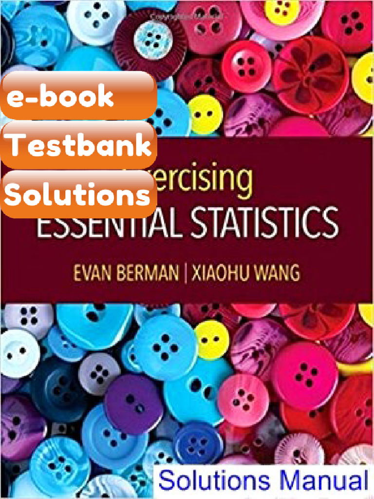 eBook & Testbank Exercising Essential Statistics 4th Edition Berman ...