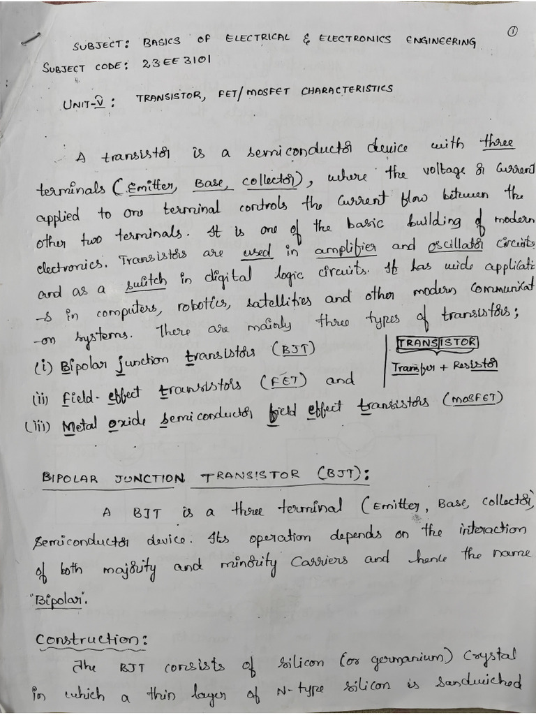 FEEE Unit 5 | PDF