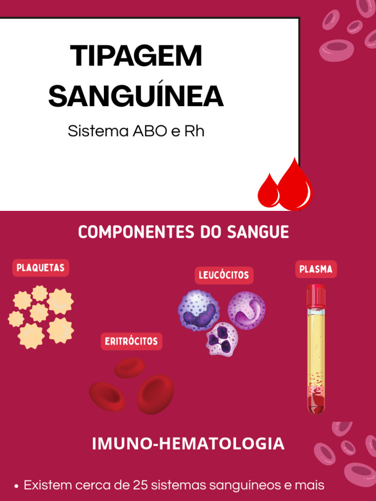 Components of the Blood Biology Presentation in a Yellow Blue Bold ...