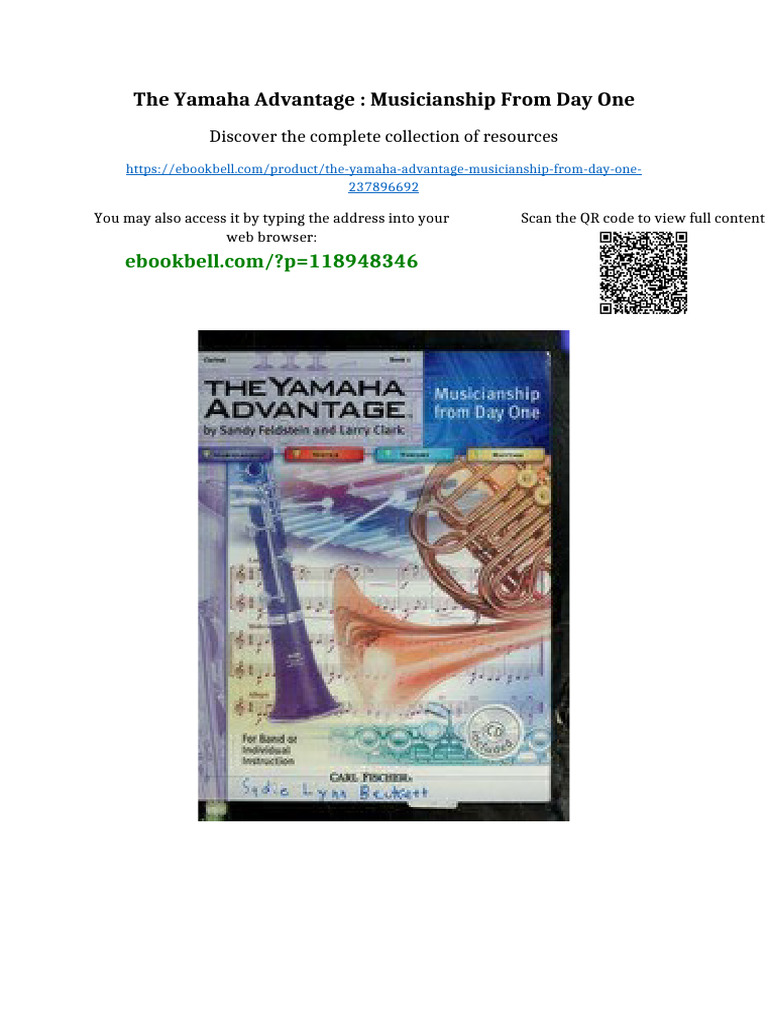 The Yamaha advantage : musicianship from day one No Waiting Time | PDF ...