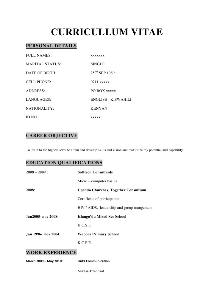 Kenyan CV: Sales & M-Pesa Experience | PDF | Computers