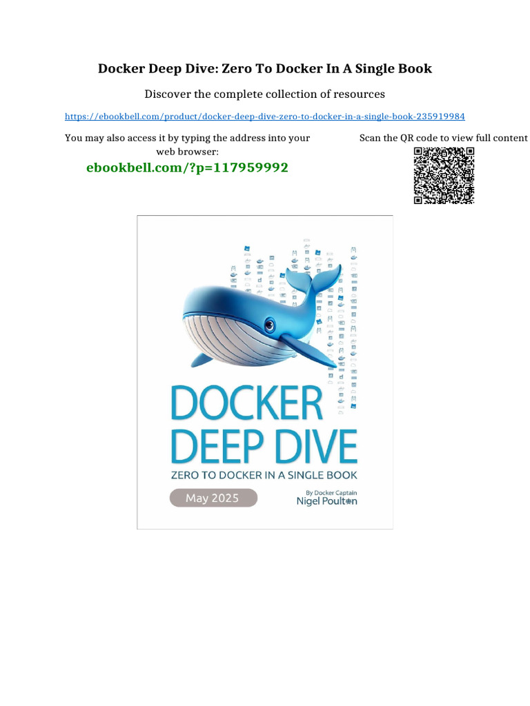 Docker Deep Dive: Zero To Docker in A Single Book Full Chapters ...