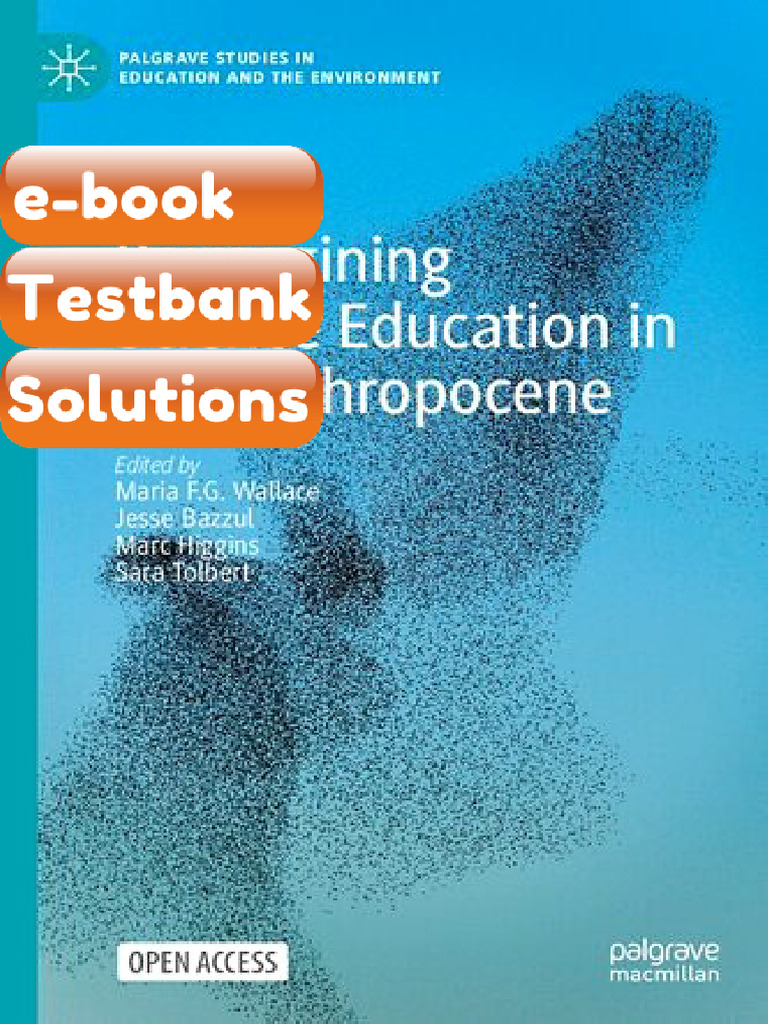 Reimagining Science Education in the Anthropocene Maria F G Wallace ...