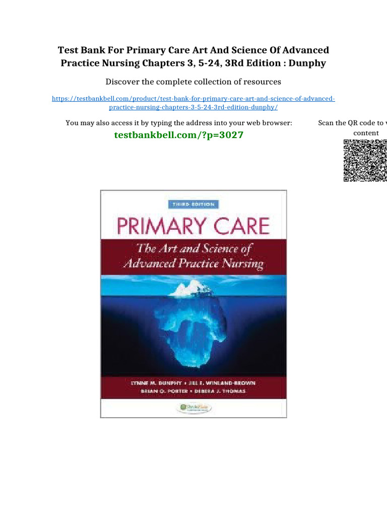 Test Bank for Primary Care Art and Science of Advanced Practice Nursing ...