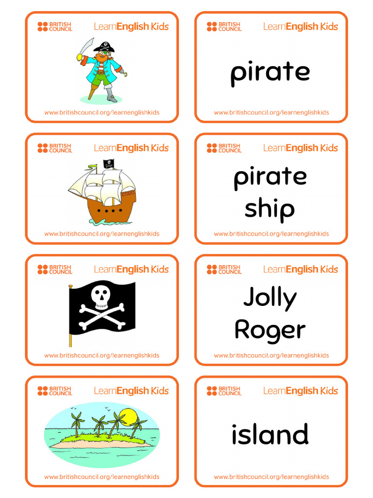 Flashcards Pirates | PDF