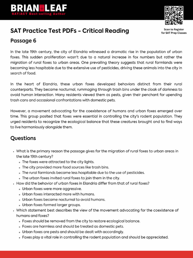 Sat Critical Reading 7 10 Practice Tests | PDF