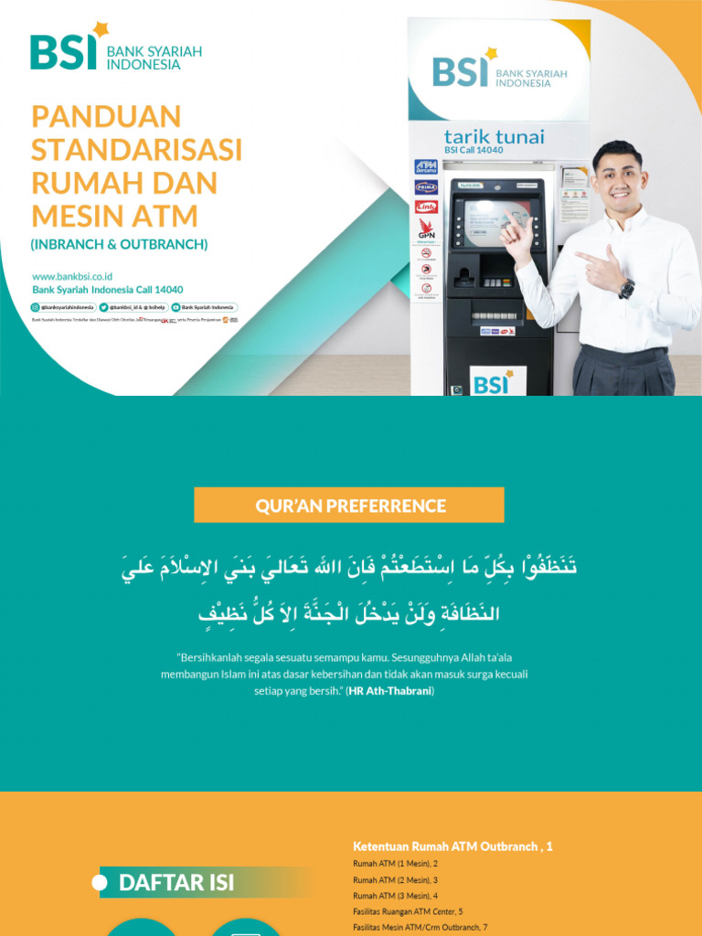 Booklet Panduan Standarisasi Rumah Dan Mesin ATM | PDF
