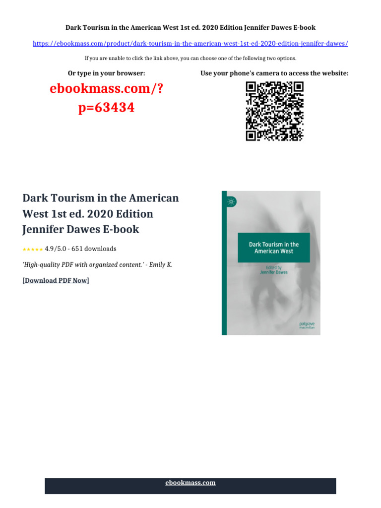 Dark Tourism in the American West 1st ed. 2020 Edition Jennifer Dawes ...