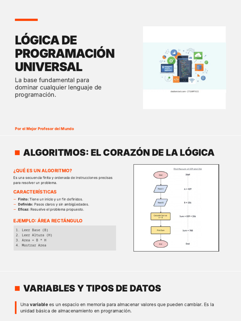 Lógica de Programación Universal La Base de Todo Lenguaje | PDF | Tipo ...