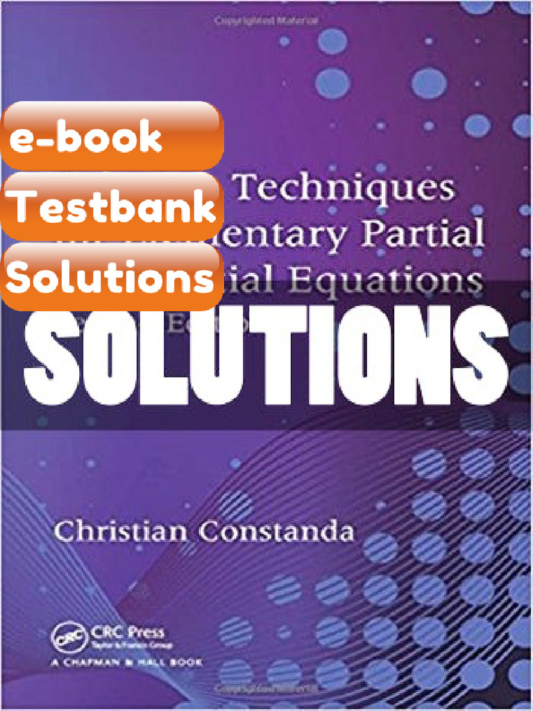 Testbank - Solution Techniques for Elementary Partial Differential ...