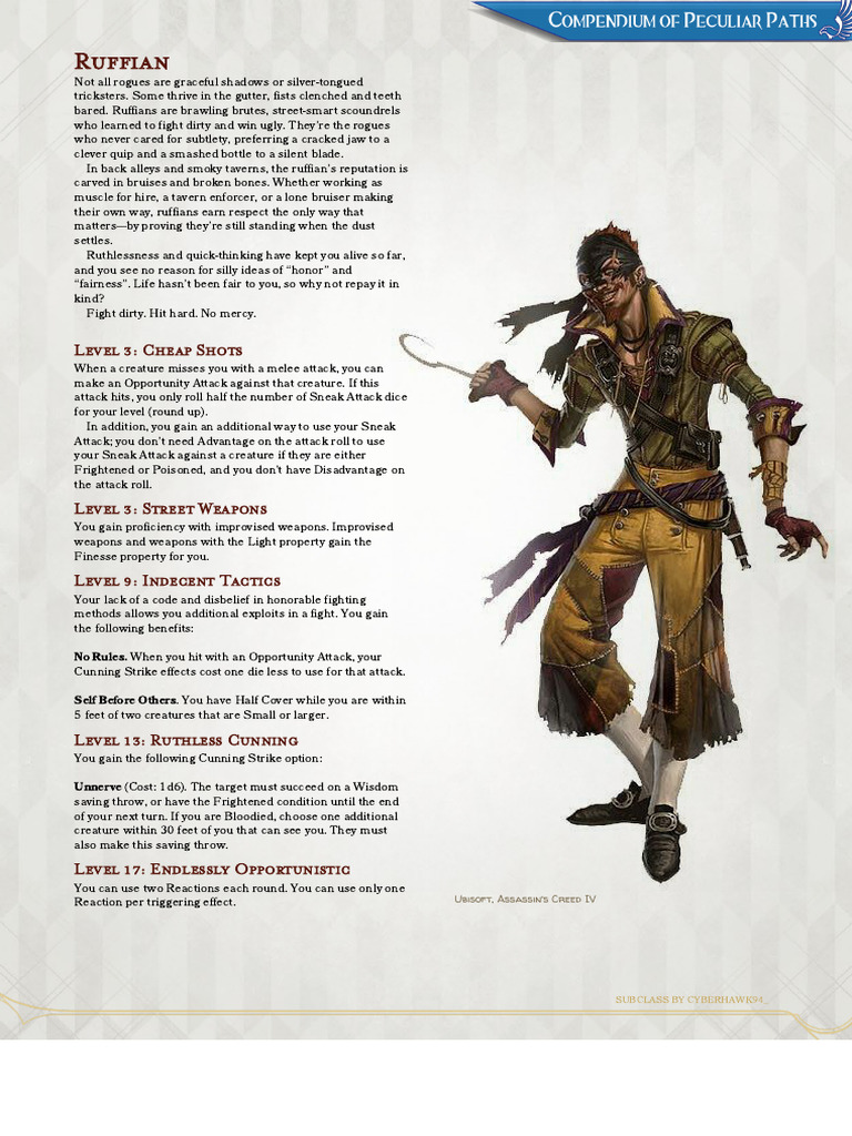 Rogue - Ruffian - The Homebrewery | PDF