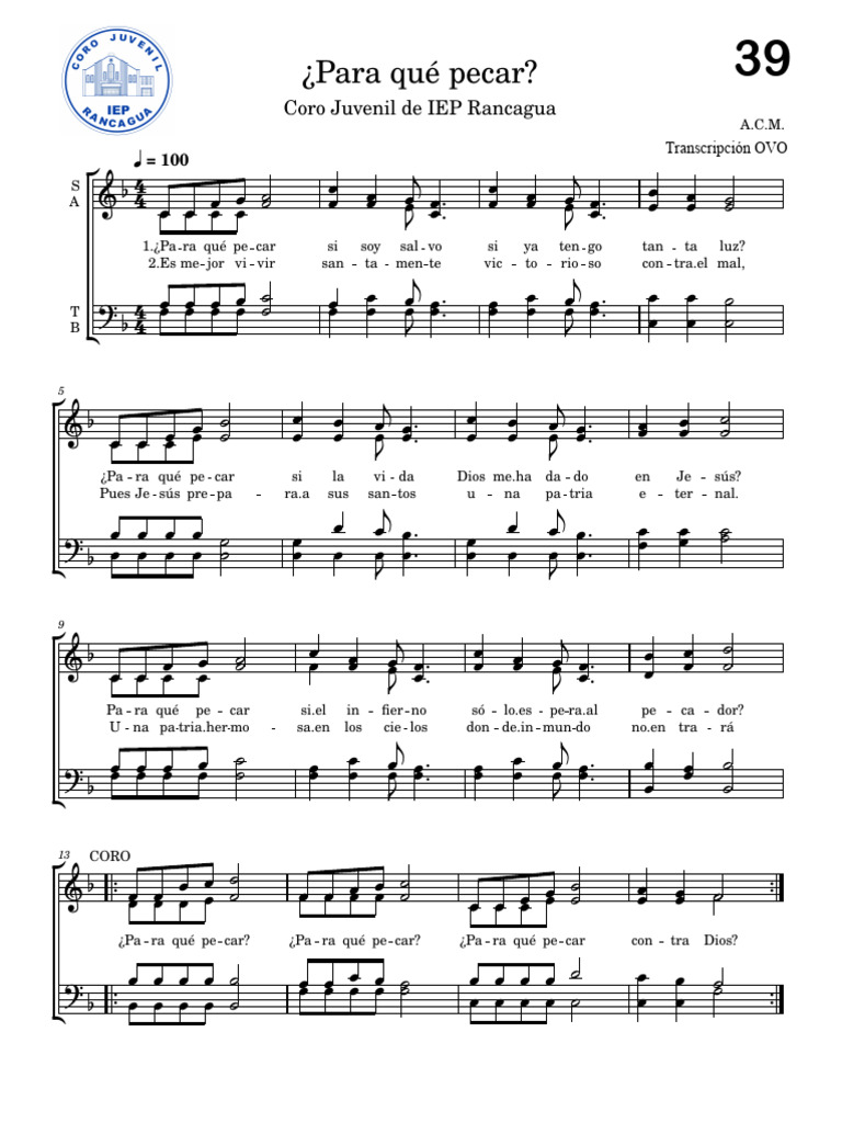 39 - para Que Pecar | PDF