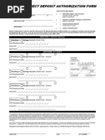 Bank of America Direct Deposit Form | PDF | Banks | Transaction Account