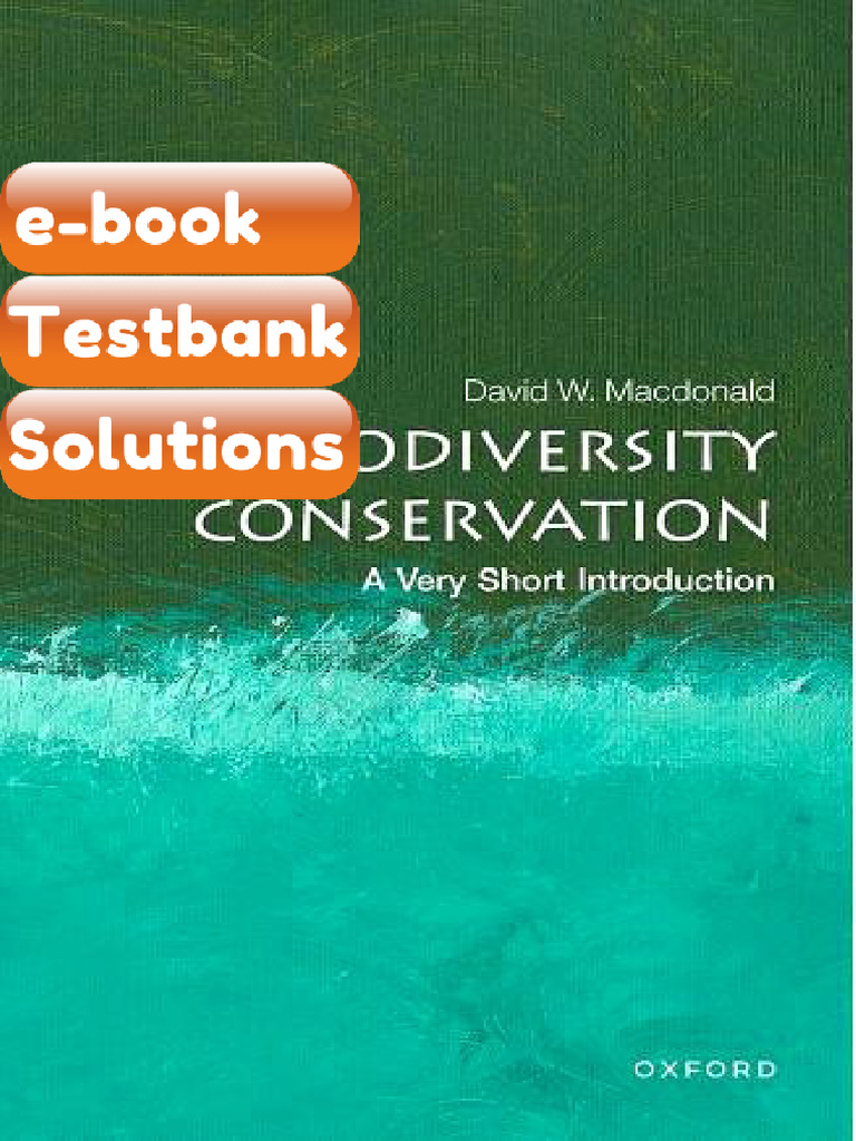 Biodiversity Conservation Very Short Introduction David W Macdonald ...