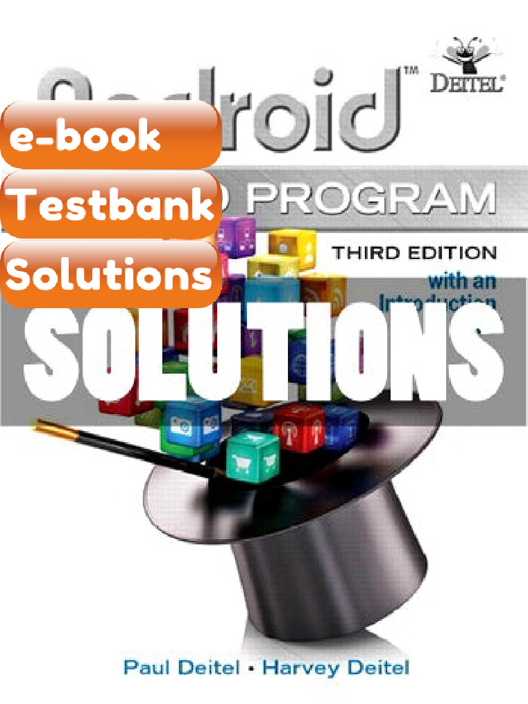 Ebook & Testbank Android How To Program 3 Ed Deitel | PDF ...