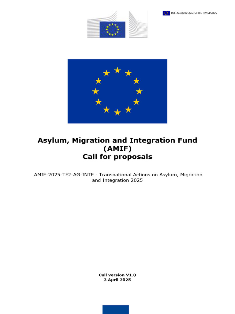 Call Fiche - Amif 2025 tf2 Ag Inte - en | PDF | Immigration | Human ...
