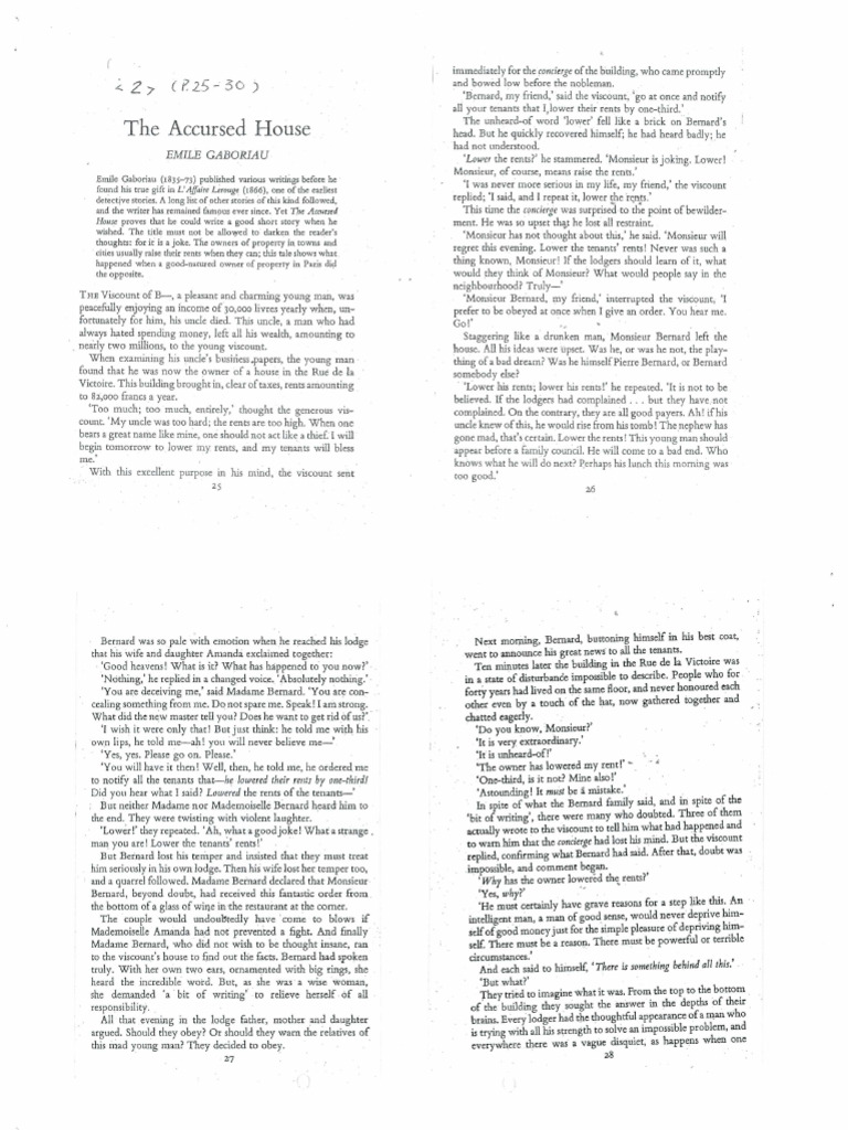 Accursed House | PDF