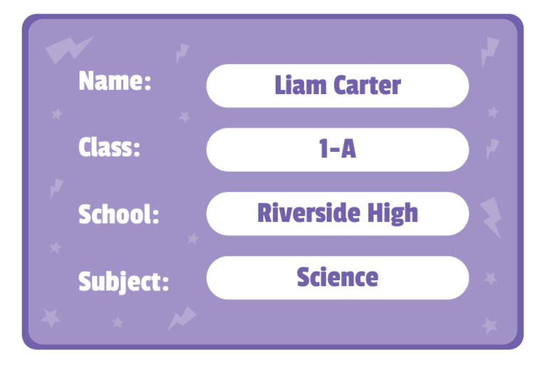 School Book Label Template | PDF